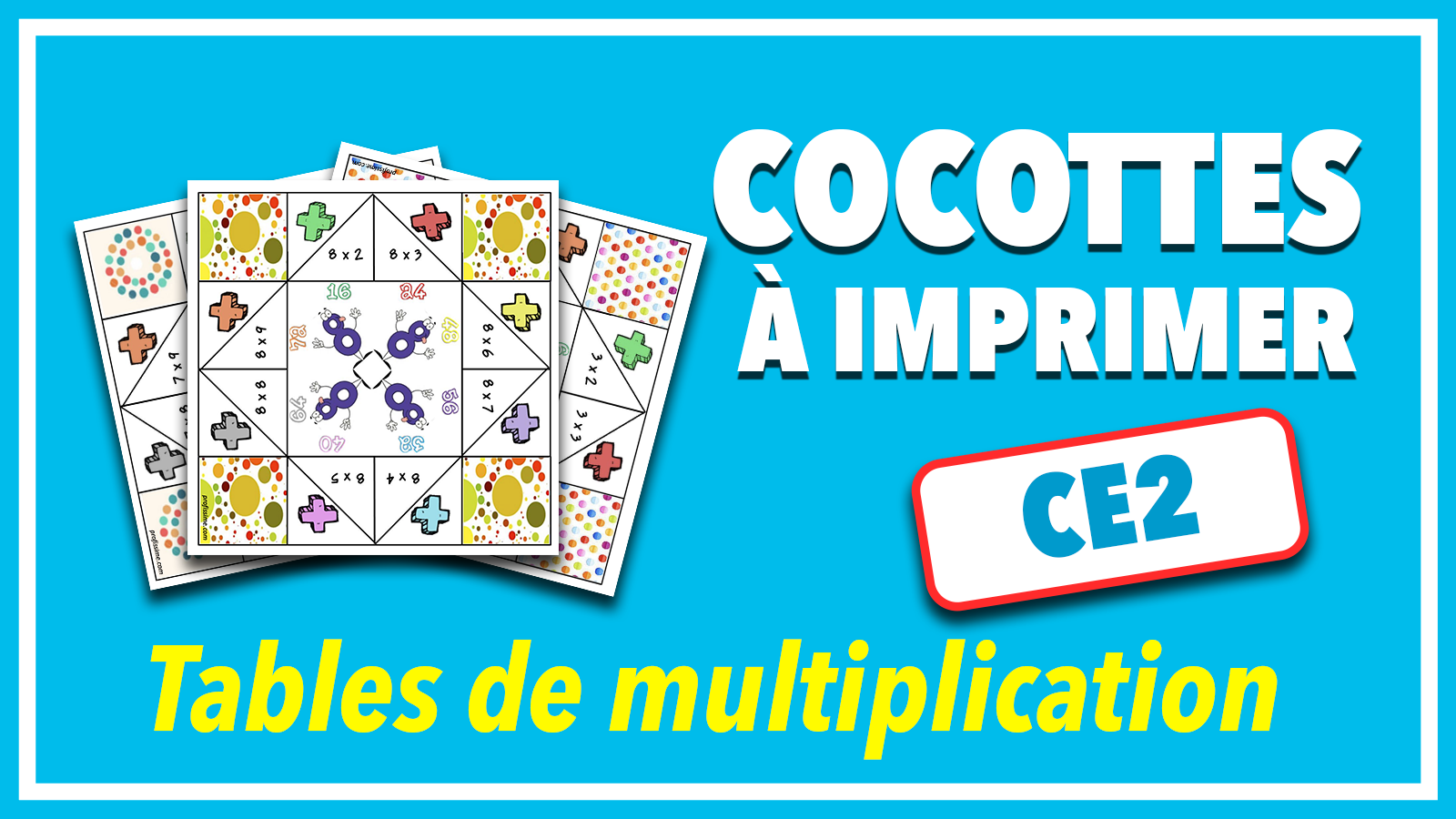 Multiplications ce2 : jeu des cocottes - Profissime - Ressources pour ...